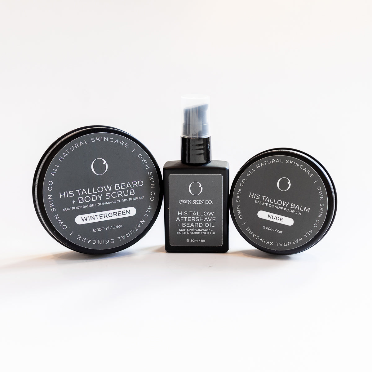 Ultimate Men's Tallow Face + Beard Set – OWN SKIN CO.